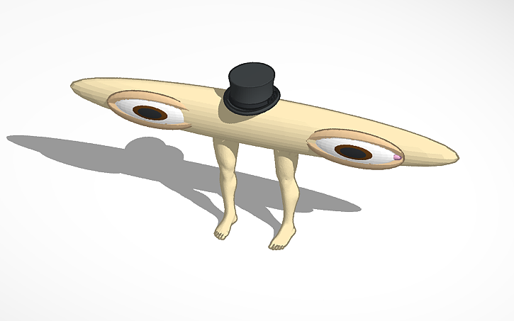 3D design Cursed Man - Tinkercad