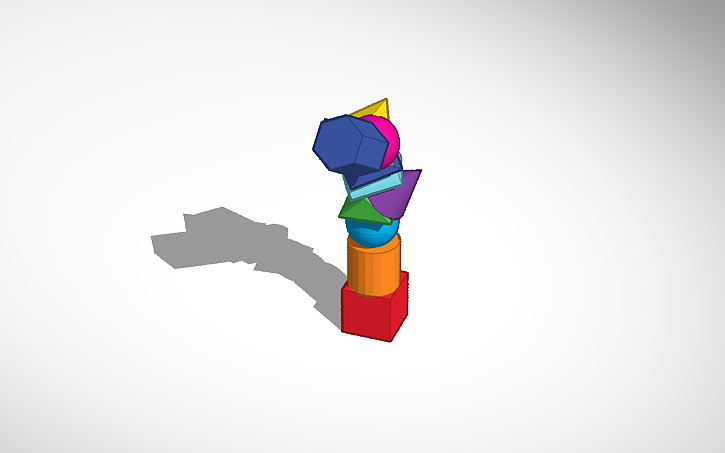 3D design a stack of stuff | Tinkercad