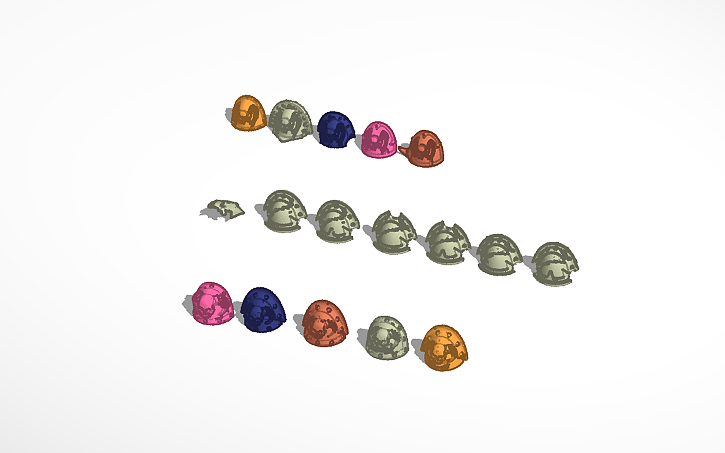 3D design csm shoulder pads - Tinkercad