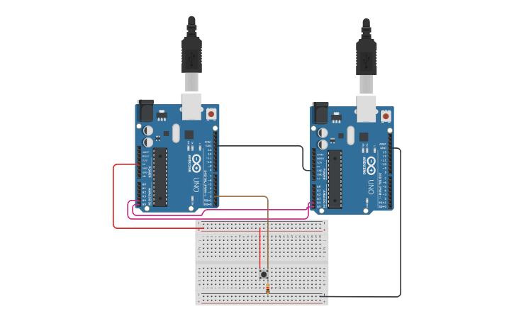 Circuit Design I2c Communication Protocol Tinkercad
