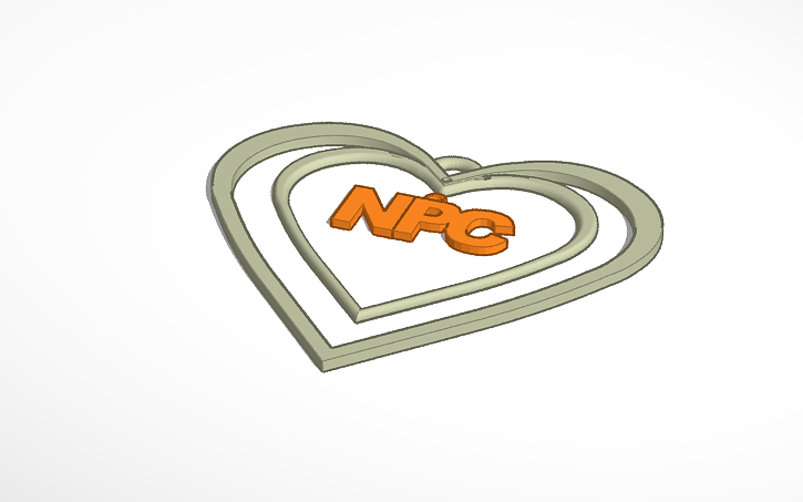 3D design NPC_Heart_Pendant | Tinkercad