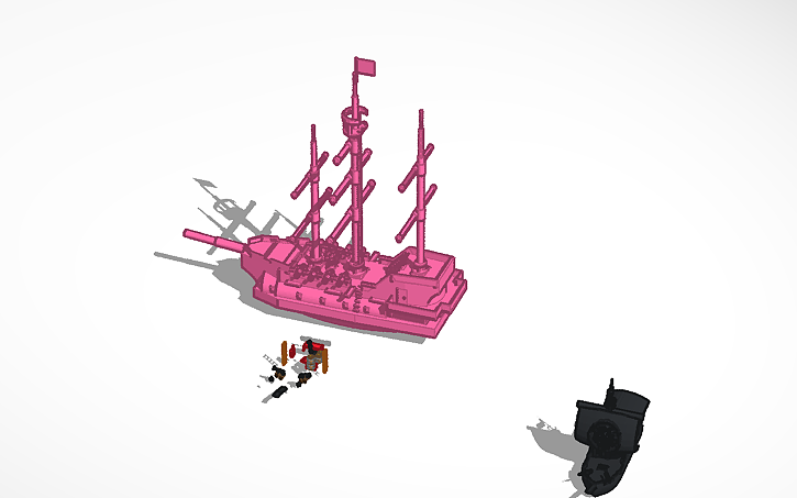 3D design Copy of Sea of Thieves Ship | Tinkercad