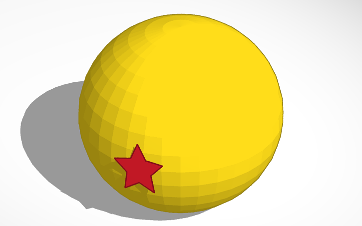 3D design dragon ball - Tinkercad