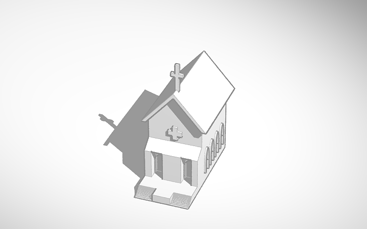 3D design Small Church - Tinkercad