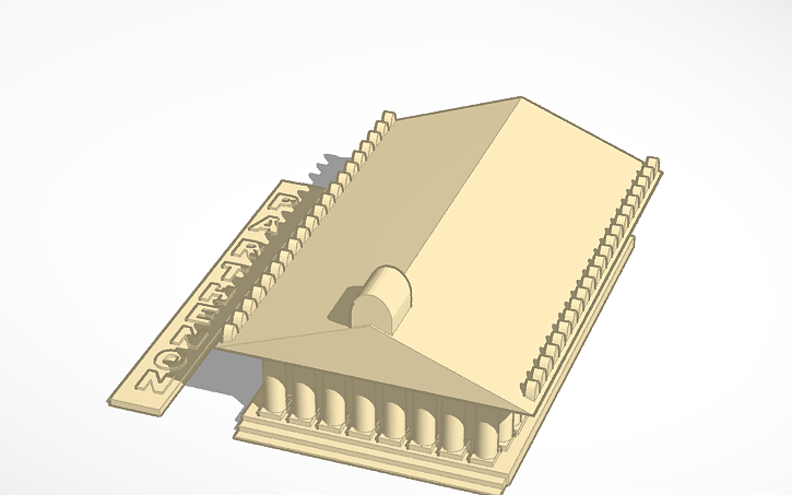 3D design parthenon | Tinkercad