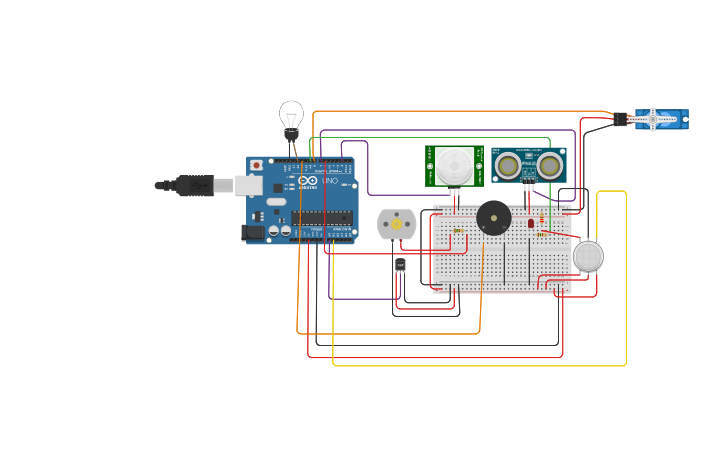 Circuit design Home Automation IOT_MAJOR Project - Tinkercad