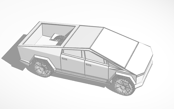 3D design Copy of Tesla Cybertruck - Tinkercad