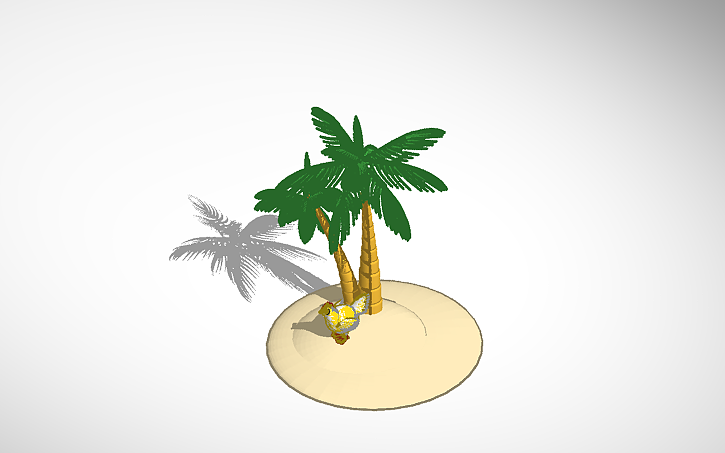 3D design PALM TREES - Tinkercad