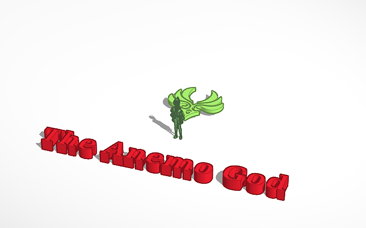 3D design Barbatos, the Anemo God | Tinkercad