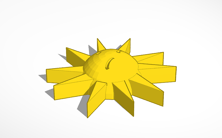 3D design Noa Lotan's sun project - Tinkercad