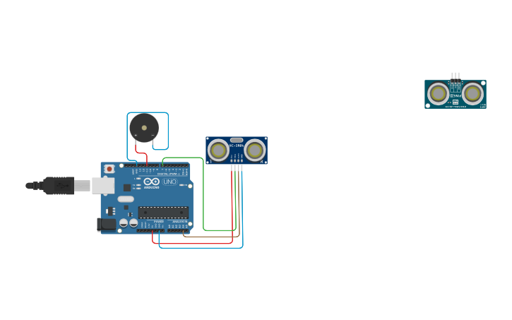 Circuit design Sensor de distancia · Proyectos Sensor reversa auto ...