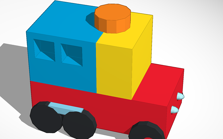 3D design Petit train - Tinkercad