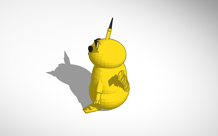 3D design Pikachu | Tinkercad