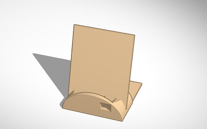 3D design Phone Stand | Tinkercad