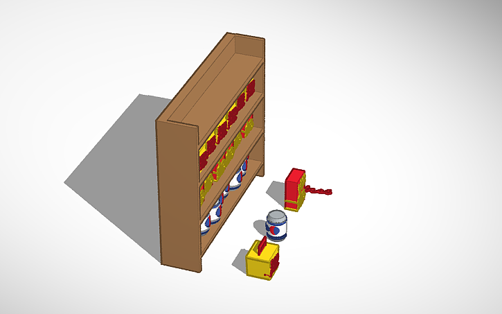 3D design Shop stand - Tinkercad