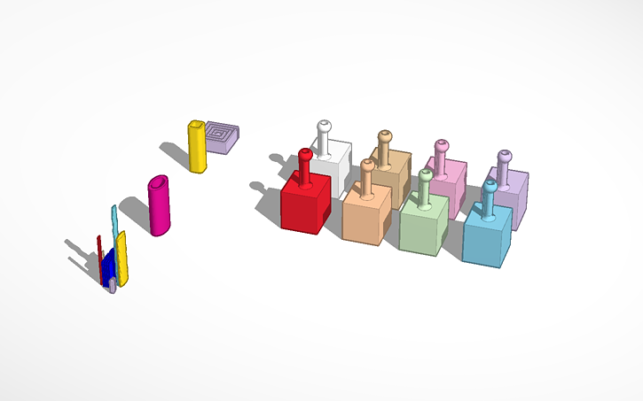 3D design Coded Storage Box - Tinkercad