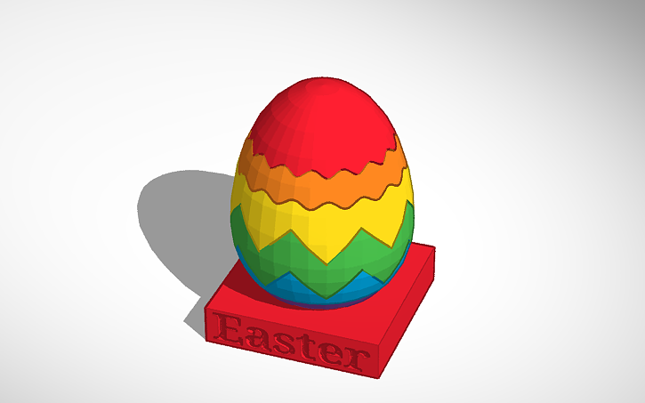 3D design Raymond's Easter egg - Tinkercad