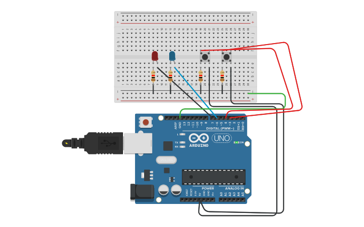 Circuit design LAB 4 TEST | Tinkercad