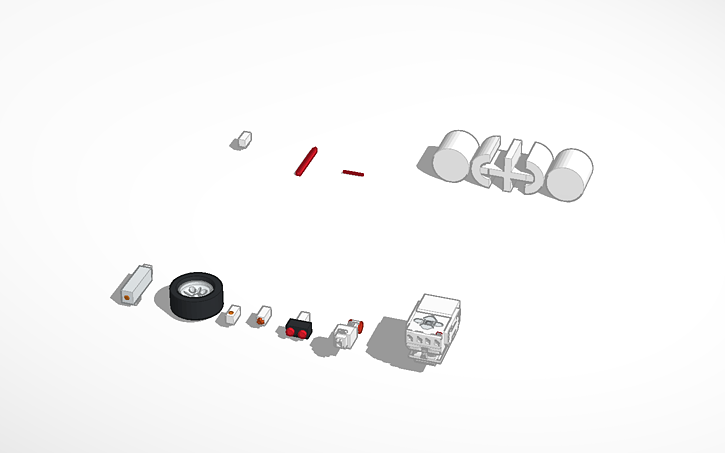 3D design Lego EV3 and components - Tinkercad
