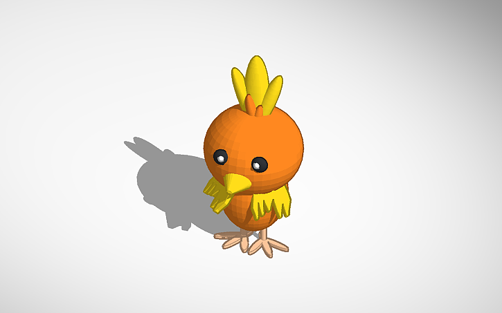 3D design torchic - Tinkercad