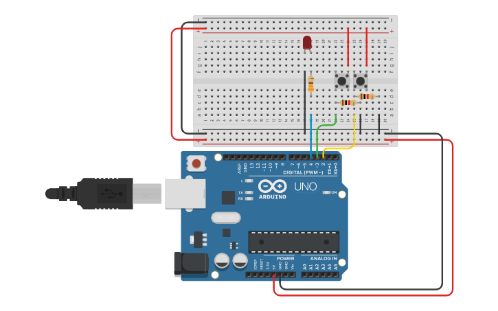 Circuit design programação em ladder(clp) em arduino - Tinkercad