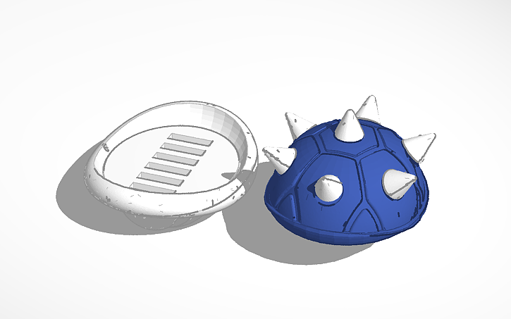 3D design Blue Shell Switch Game Holder - Tinkercad