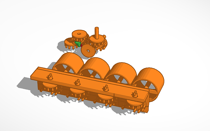3D design Pascaline mechanism | Tinkercad