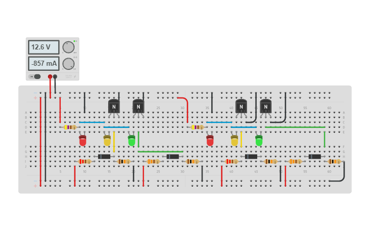 Circuit Design Battery Voltage Indicator Tinkercad