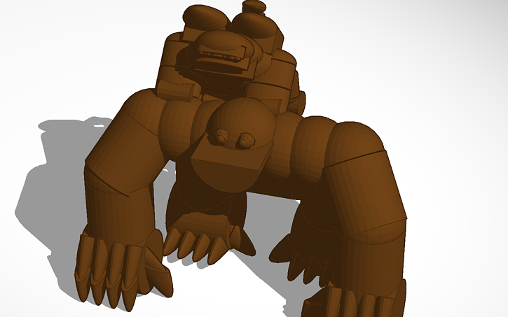 3D design donkey kong and diddy kong - Tinkercad