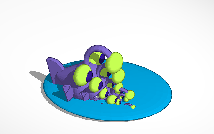 3D design food chain - Tinkercad