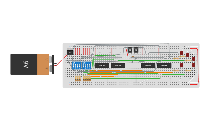 Circuit design lab 2 (with npn as and gate ) - Tinkercad