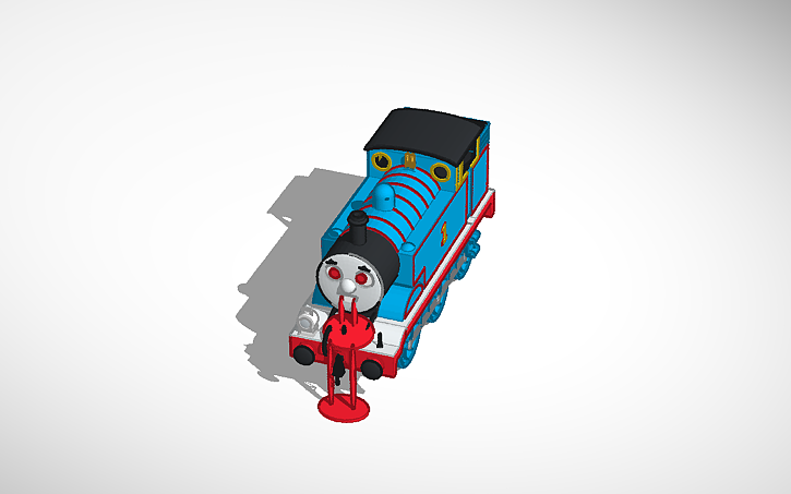 3D design zombie Thomas the tank engine - Tinkercad