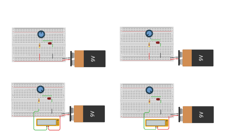 Circuit design Potentiometer Circuit (No Arduino) - Tinkercad