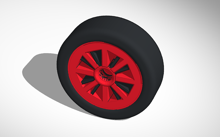 3D design wheel - Tinkercad