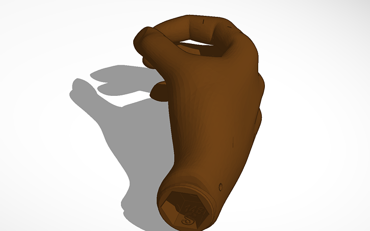 3D design 148 RS Hand - Tinkercad