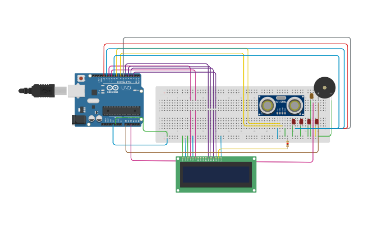 Circuit design Home security system - Tinkercad