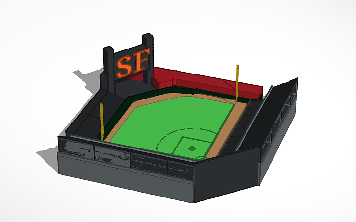 3D design Oracle park - Tinkercad