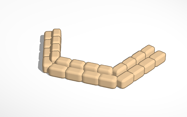 3D design Sandbags - Tinkercad