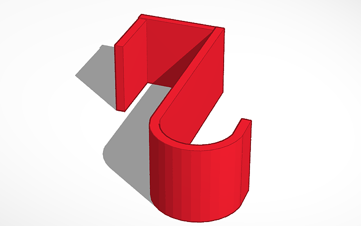 3D design Towel hanger v2 - Tinkercad