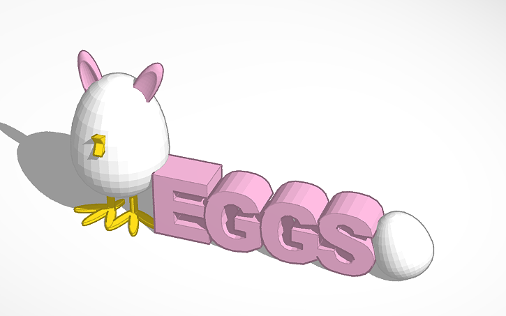 3D design easter egg - Tinkercad