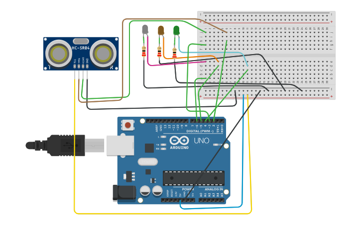 Circuit design object sensor - Tinkercad