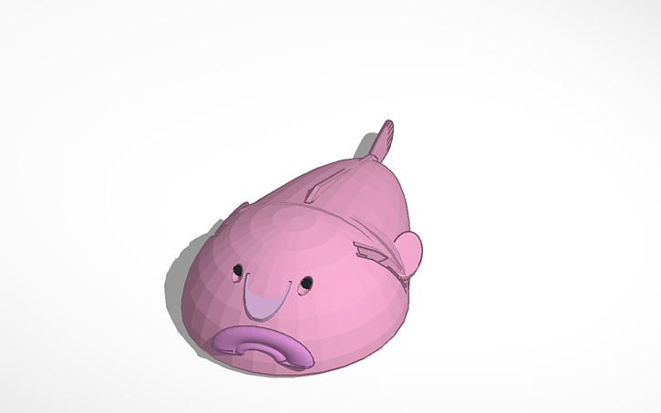 3D design Blob fish - Tinkercad