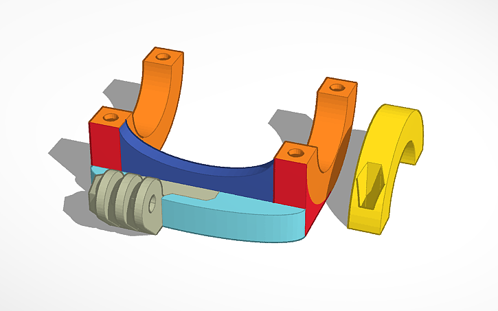 3D design GoPro Lenker Mount 31,6 | Tinkercad