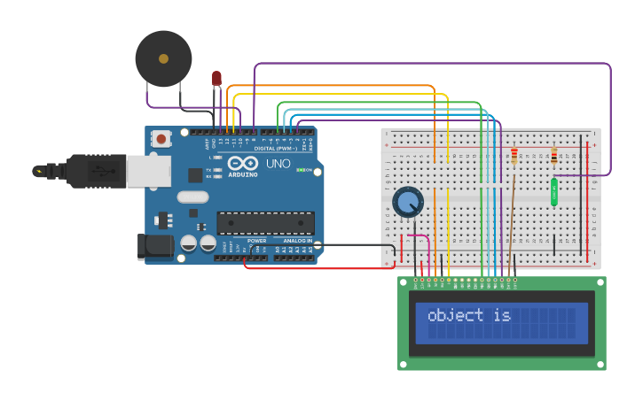 Circuit design TILT Detection - Tinkercad