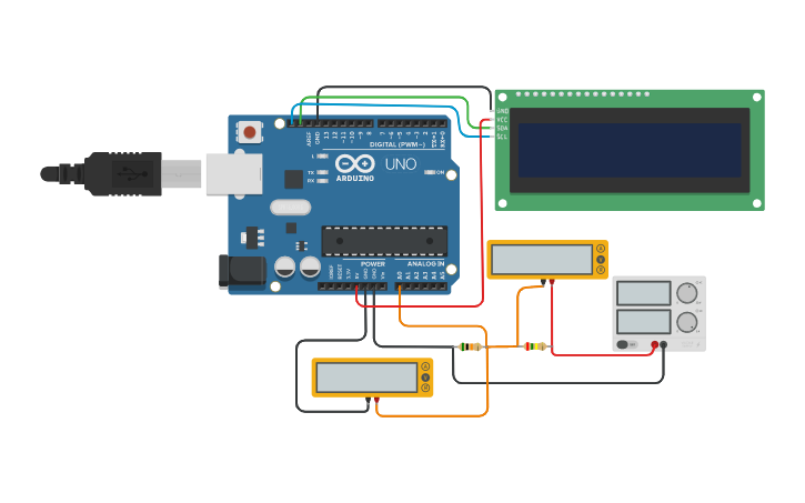 Circuit Design I2clcd ვოლტმეტრიn1 Tinkercad