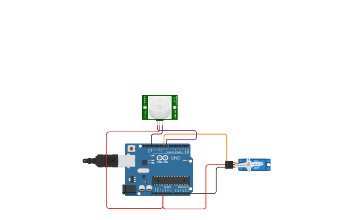 Circuit design PIR Sensor operated Servo Door Control with serial ... Circuit design PIR Sensor operated Servo Door Control with serial ...
