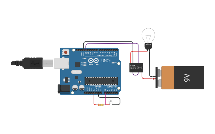Circuit design (24) Smart Street Light - Tinkercad