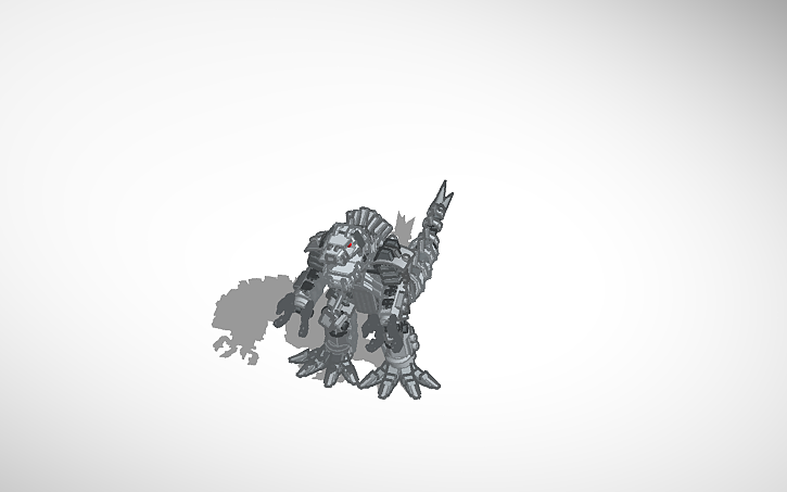 3D design Mechagodzilla 2021 | Tinkercad