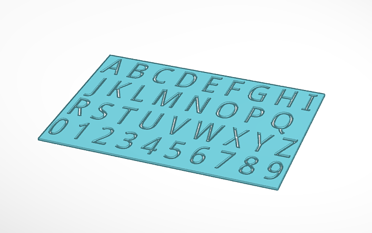 3d Design Stencil Tinkercad