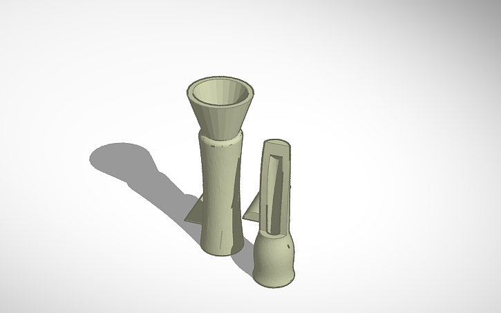 3D design amplifed duck call - Tinkercad